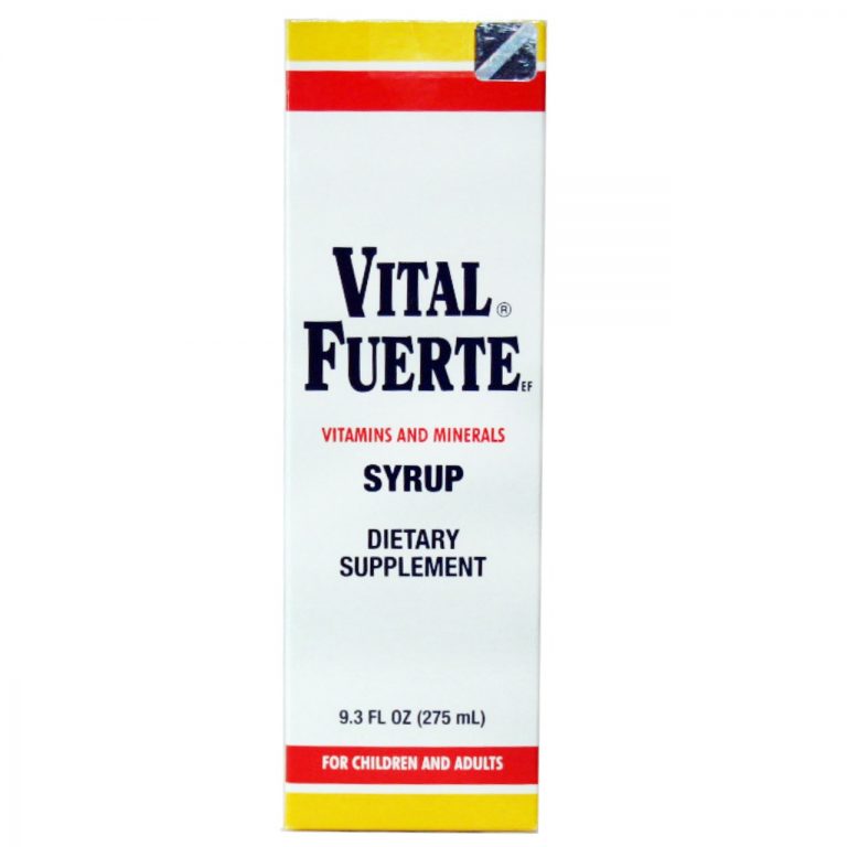 Vital Fuerte Syrup Vitamins And Minerals, Dietary Supplement, Cont. 9.3 ...