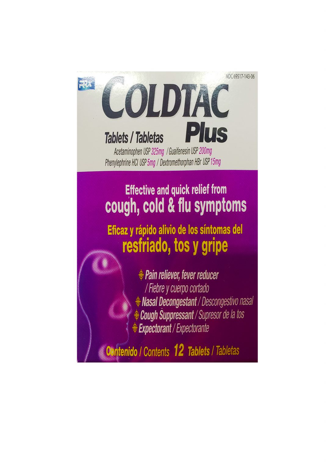 ColdTac Plus 12 Tablets/Tabletas – Bestdeal-shop.com