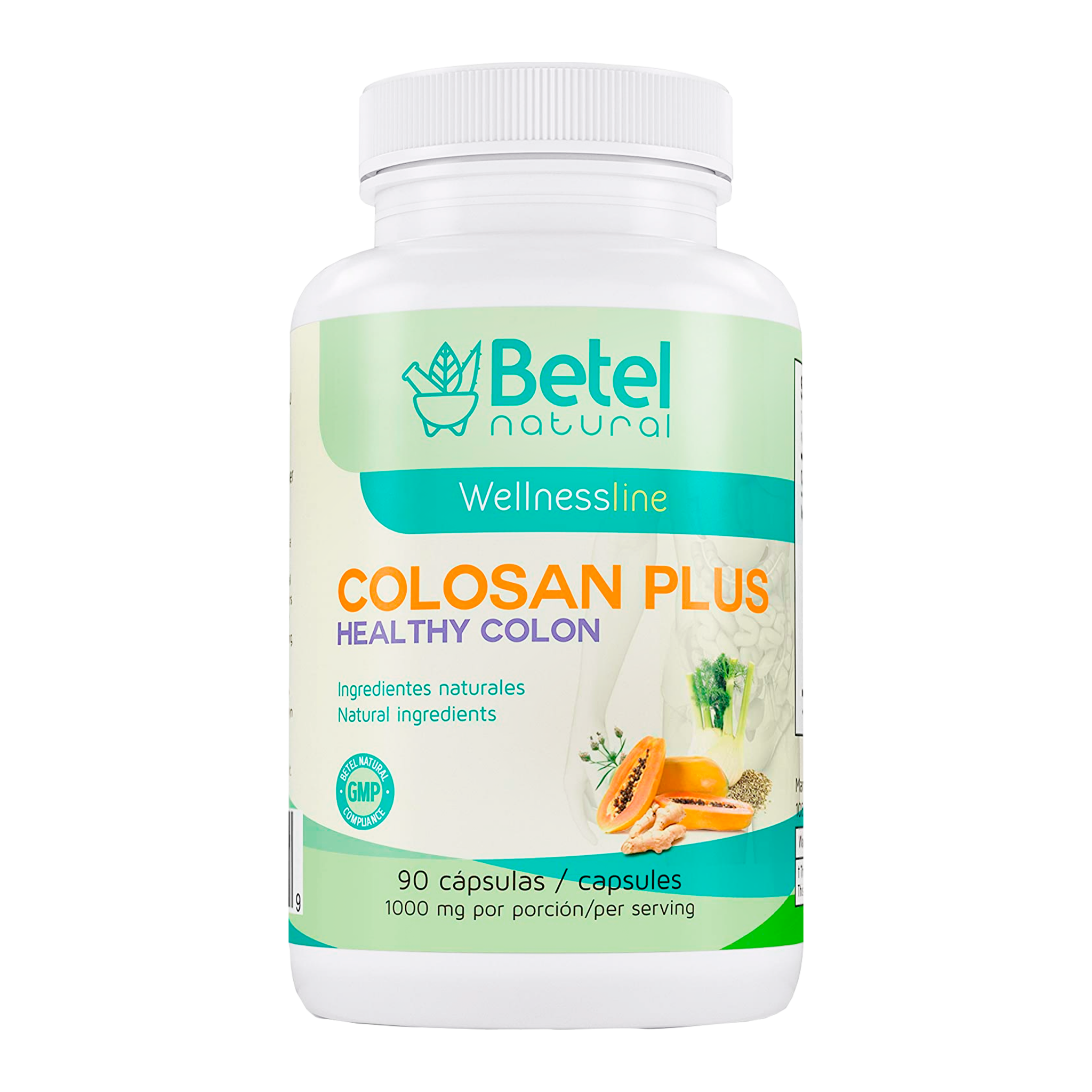 BETEL NATURAL Healthy Colon (Colosan Plus), Wellness Line, 100 mg per ...